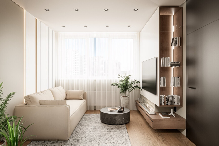 Дизайн вітальні в сучасному стилі – фото та поради | Dexar AI